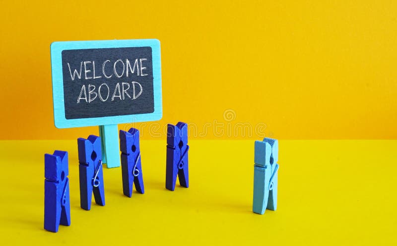 Welcome Aboard Shown Using Text Team Stock Photos - Free & Royalty-Free ...