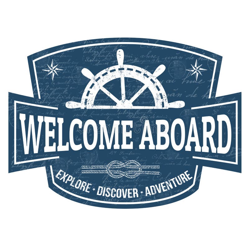 Welcome Aboard The New Employee Stock Vector - Illustration of ...