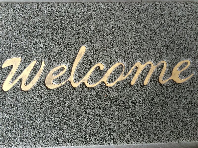 Welcome Alphabet in Violet Color Texture Pattern Background Stock Image ...