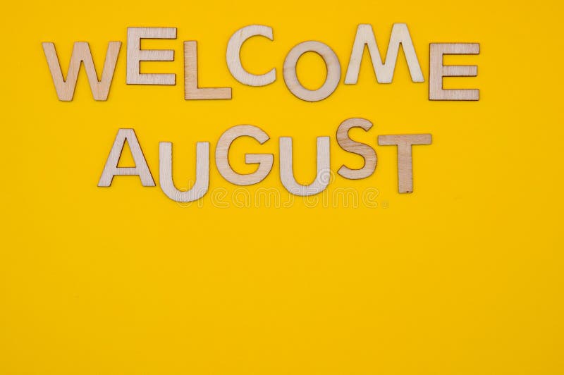 Welcome August Illustration Background Stock Photos - Free & Royalty ...