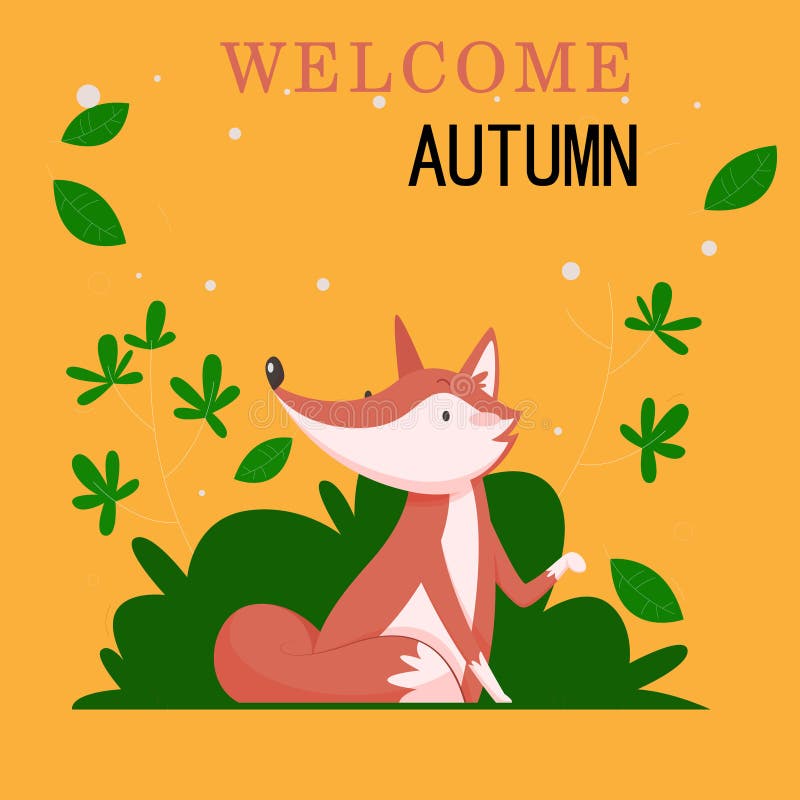 Welcome Autmn Design stock illustration. Illustration of forest - 275518505