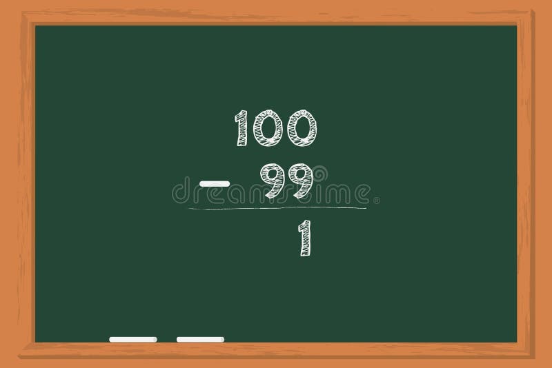 Math. stock illustration. Illustration of numbers, subtraction - 220822009