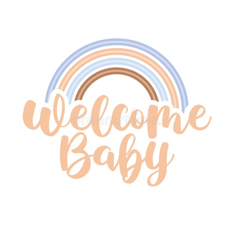 Welcome Baby Card. Vector Illustration Stock Vector - Illustration of ...