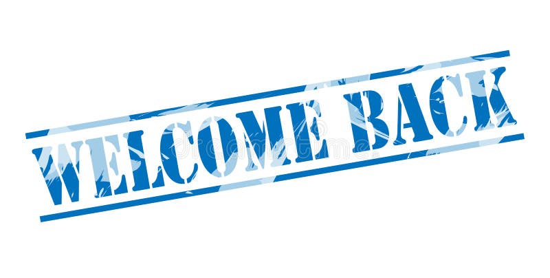 Hands Hold Colorful Word Welcome Back Blue Sky Stock Image - Image of ...