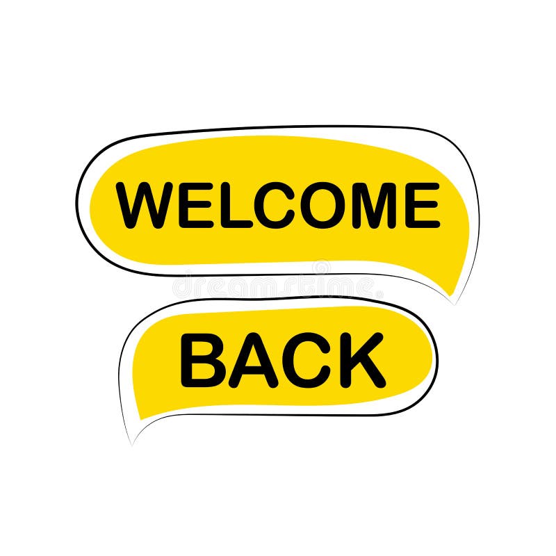 Welcome Back. we are Open Sign Stock Vector - Illustration of covid19 ...
