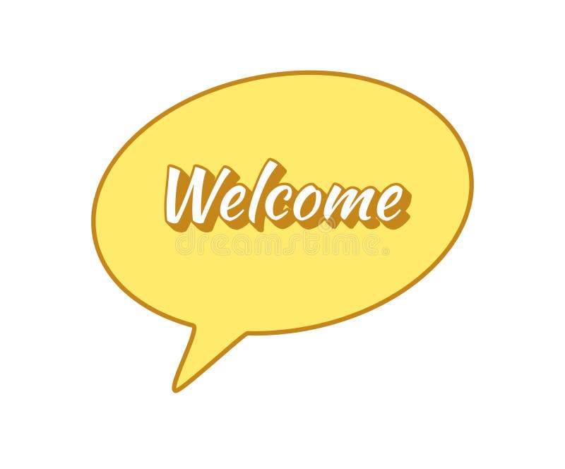 Welcome Back. Sign Template Vector. Design Template Stock Illustration ...