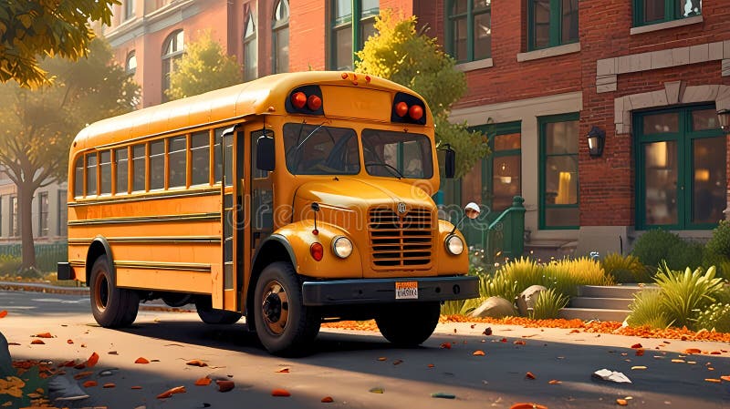 Welcome Back To School Buses Stock Illustration - Illustration of ...