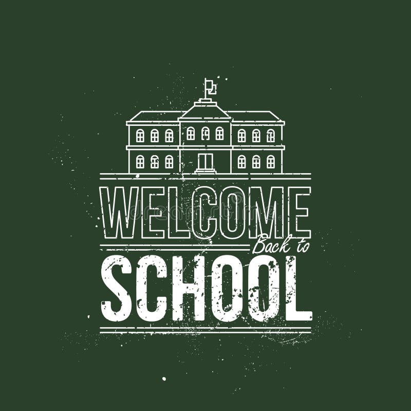 Welcome Back To School Poster. Vector Illustration Decorative Design ...