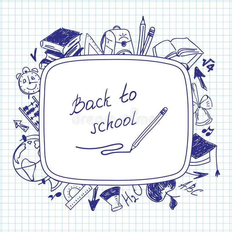Welcome Back To School, School Background of Stock Vector ...