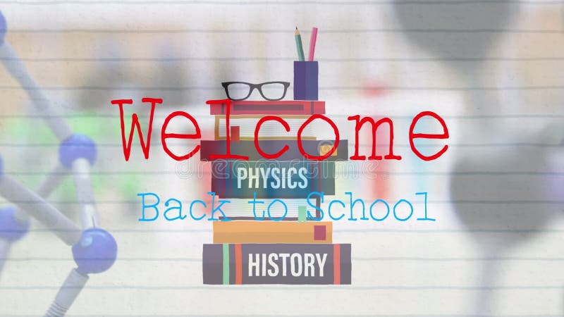 Welcome Back Animation. Animated Text in Silver Texture Motion on the ...