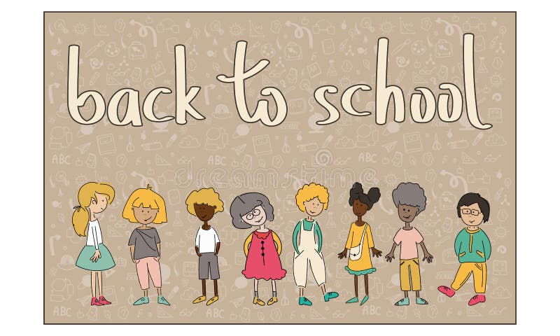 Welcome Back To School Text Drawing by Colorful Chalk in Blackboard ...