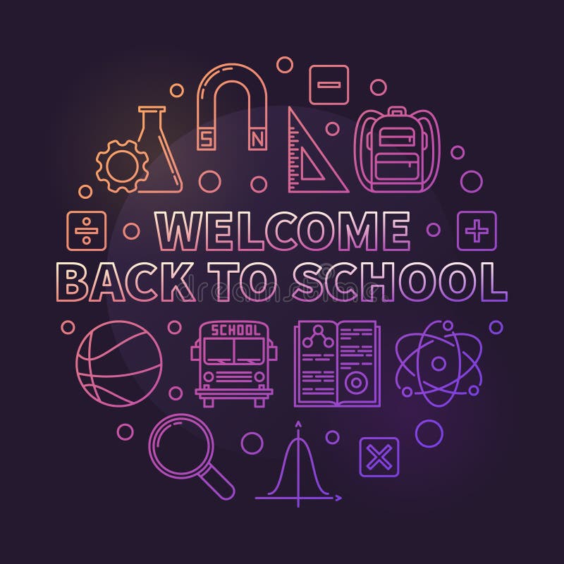 Welcome Back To School Math Class Stock Illustrations – 139 Welcome ...
