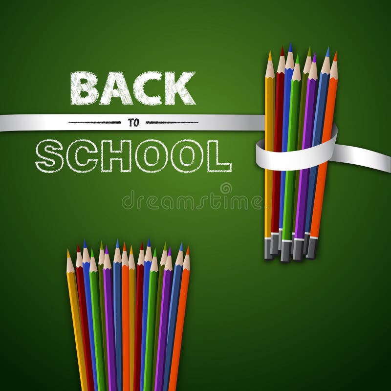 Welcome Back To School. Vector Illustration. Card Design Stock ...
