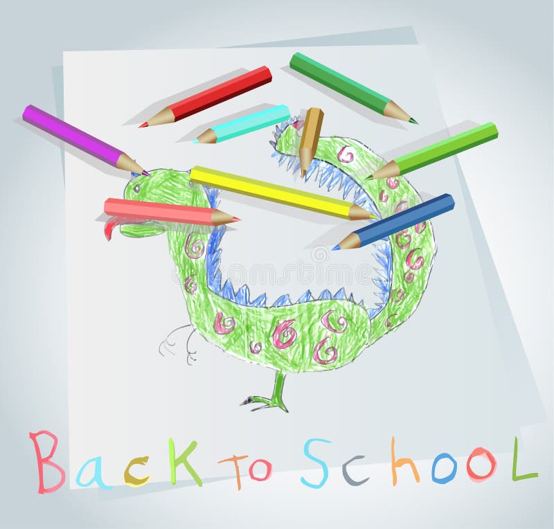 Welcome Back To School, Vector Illustration. Stock Vector ...