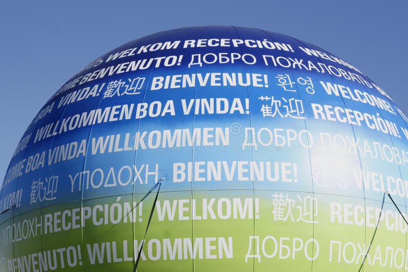 Welcome Balloon Sign stock photo. Image of balloon, welkom - 13209324