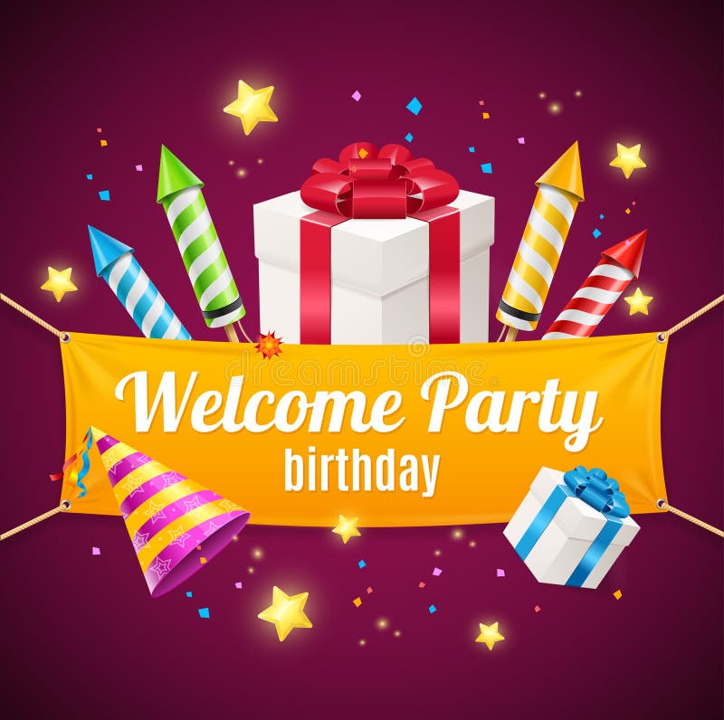 Welcome To My Birthday Hand Lettering Phrase. Original Calligraphy ...