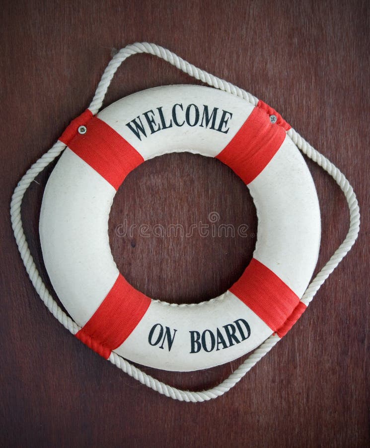 Welcome on board stock photo. Image of white, life, round - 22933060