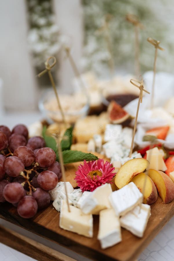 Welcome Buffet with Alcohol and Snacks Stock Image - Image of buffet ...