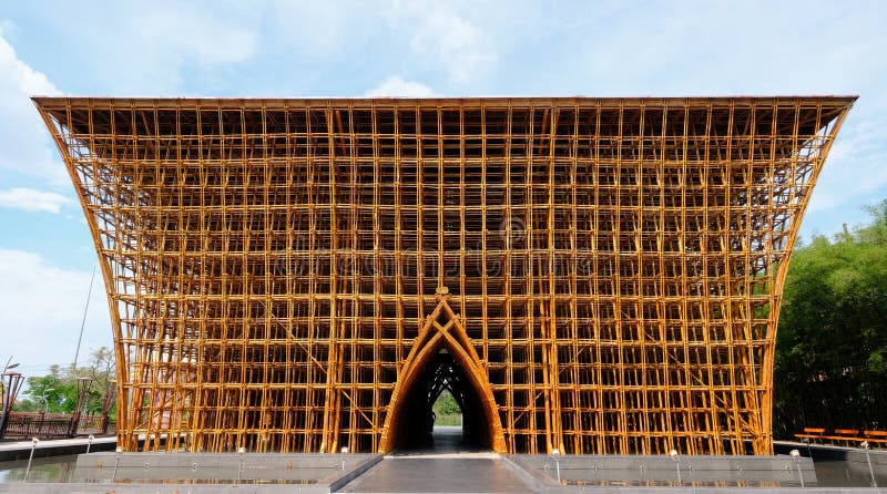 The Welcome Building Built Using 42,000 Pieces of Bamboo Editorial ...