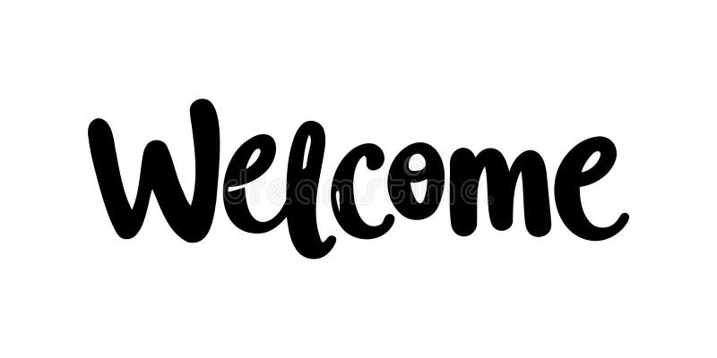 Welcome Calligraphic Stock Illustrations – 5,183 Welcome Calligraphic ...