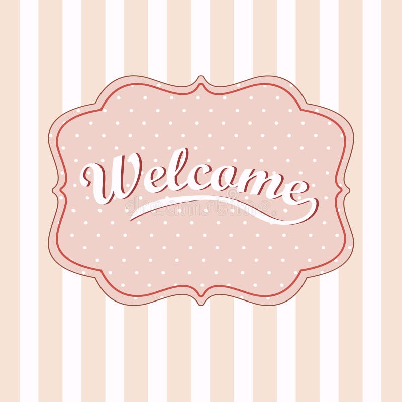 Welcome Family and Friends, Wall Decals, Wording Design Stock Vector ...