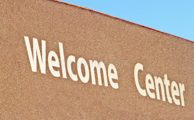 Welcome Center stock photo. Image of signage, center - 23975488