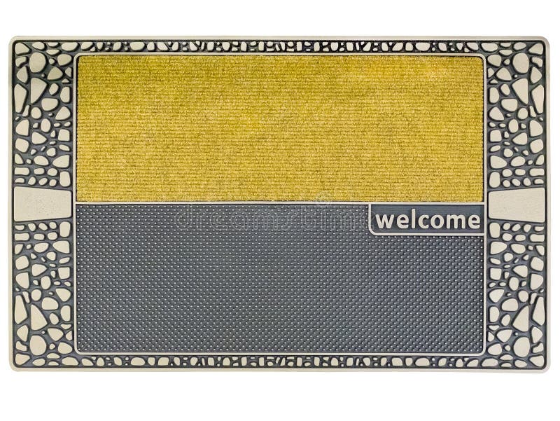 Welcome Cleaning Foot Carpet with Shoes Stock Image - Image of enter ...