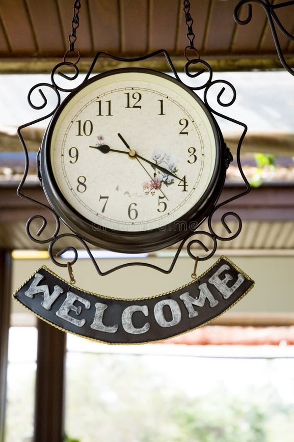 Welcome Clock Picture. Image: 18420803