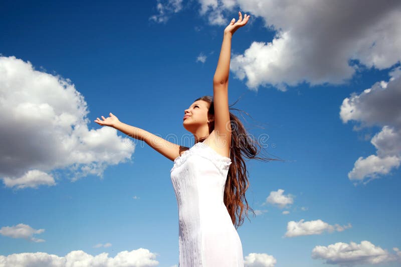 Welcome clouds stock photo. Image of hair, head, cloud - 10695270
