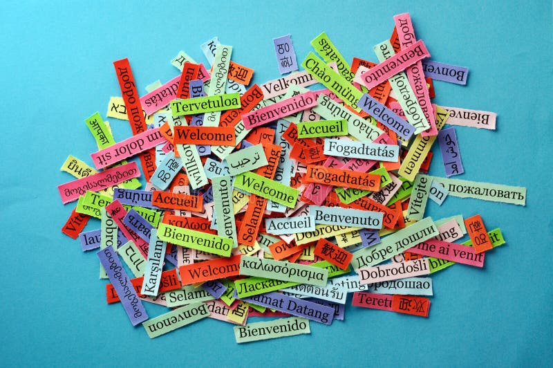 Welcome collage stock image. Image of greek, text, italian - 39313651