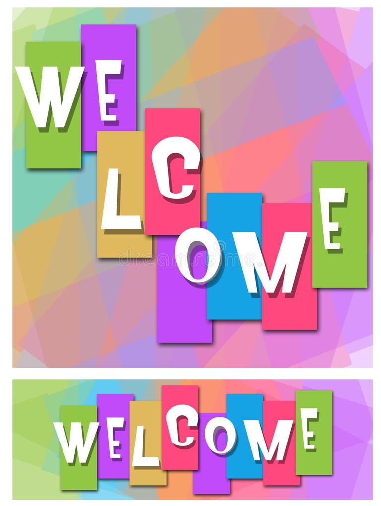 Welcome Colorful Stock Illustrations – 33,193 Welcome Colorful Stock ...