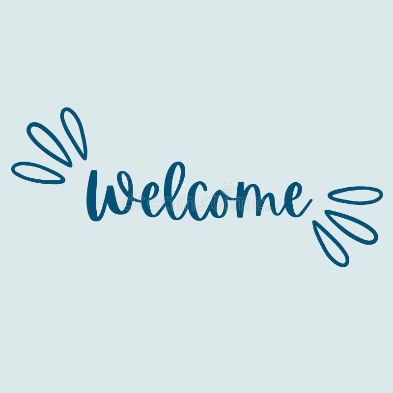 Welcome creative letters stock illustration. Illustration of drawing ...