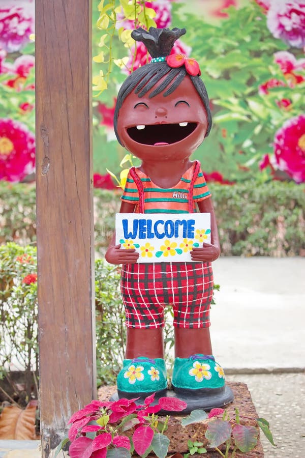 Welcome stock image. Image of welcome, girl, smile, pretty - 50507915