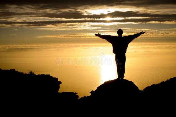 Welcome the day stock image. Image of hike, person, fresh - 12136353