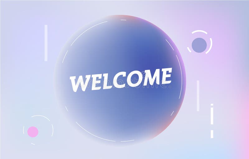 WELCOME Vector Night Environment with Sky Clouds. Moonlight. Stock ...