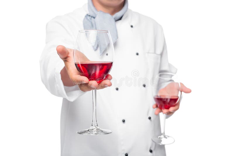 Welcome Drink for the Guests of the Restaurant in the Focus Stock Photo ...