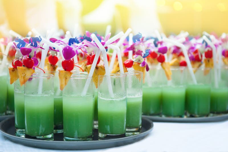 Colorful of welcome drink, stock image. Image of light - 90761935