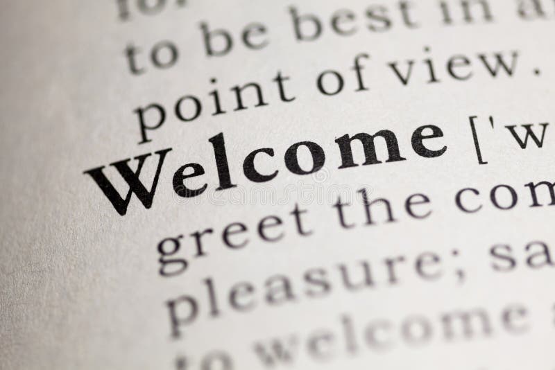 Welcome stock image. Image of welcome, dictionary, words - 79000427