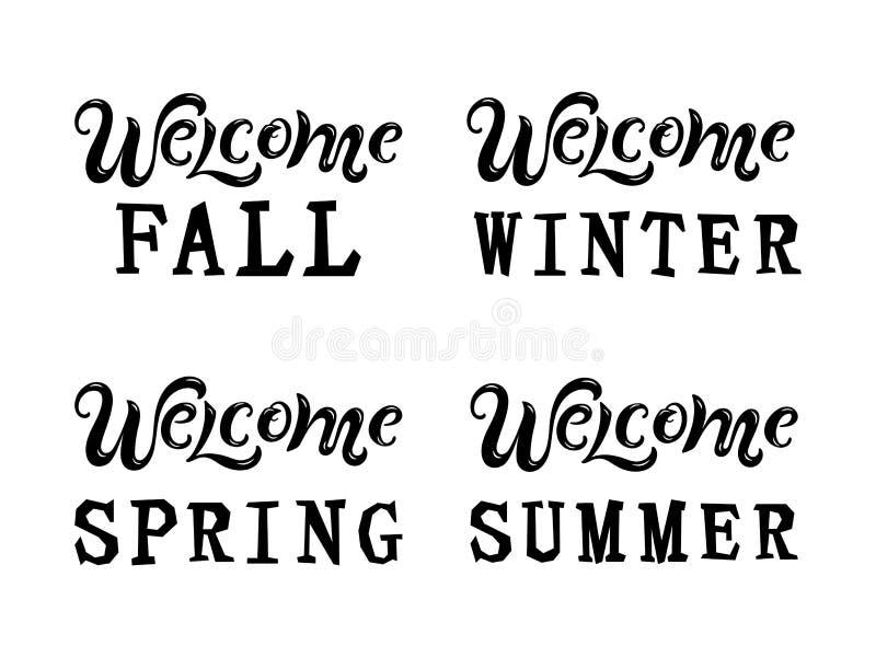 Welcome Fall Handwriting Lettering with Falling Leaves on Brick Wall ...