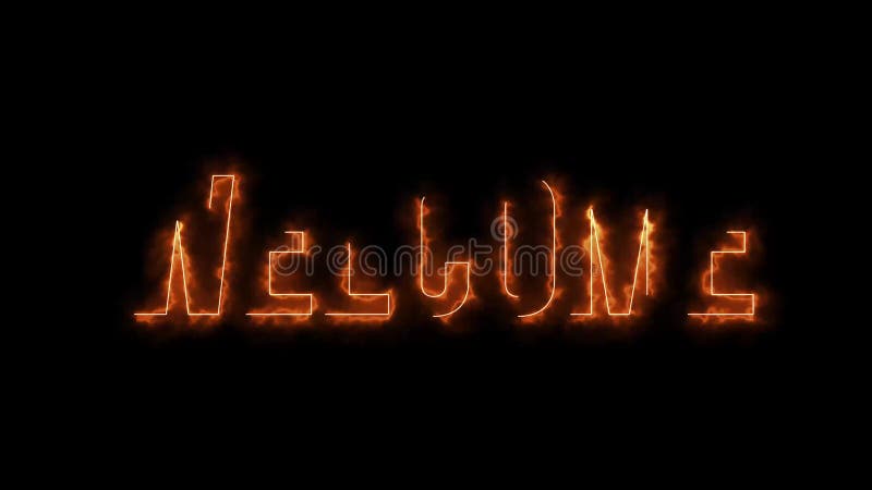 Welcome with Fire Effect Text Animation , Stock Footage - Video of ...