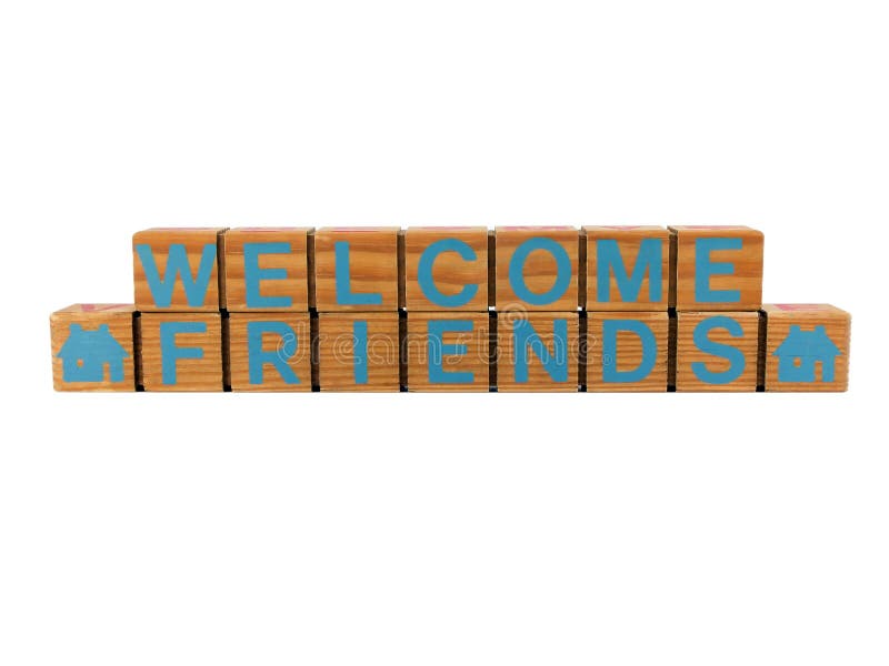 Friends concept stock image. Image of love, wood, words - 48141857