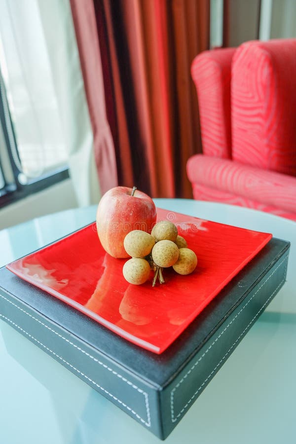 Welcome Fruit on Table in Luxury Room Stock Photo - Image of arrival ...