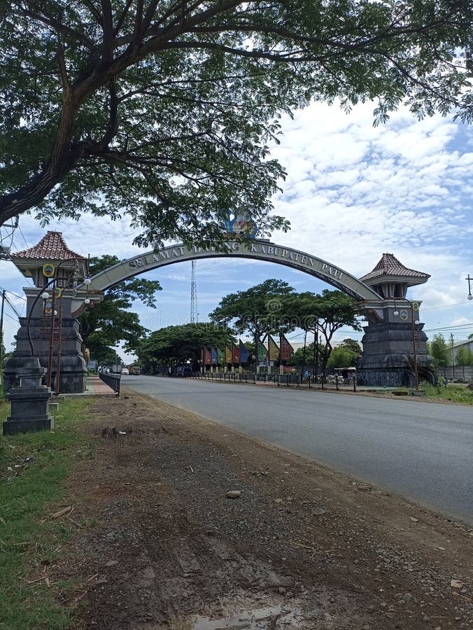 Welcome Gate of Pati Regency Editorial Image - Image of pati, regency ...