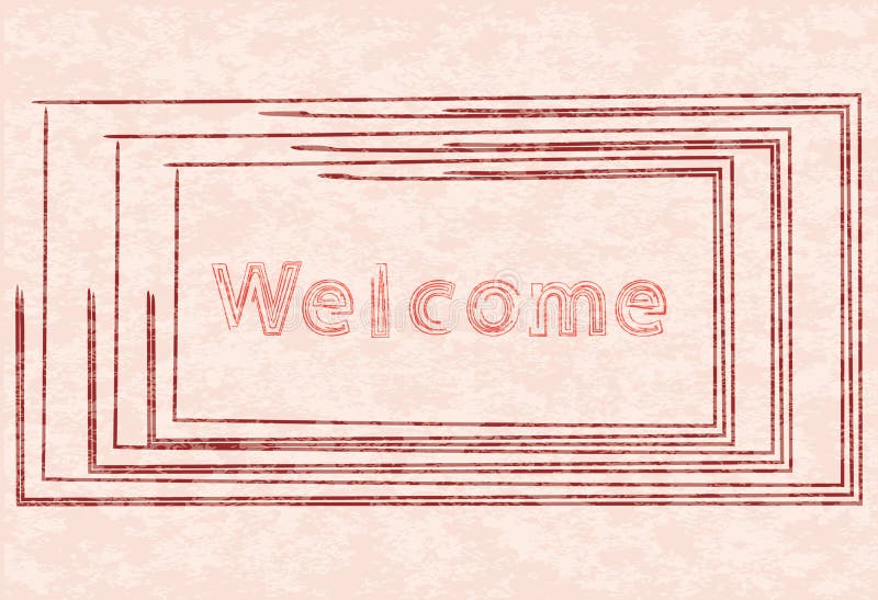 Welcome Collage stock illustration. Illustration of book - 10169935