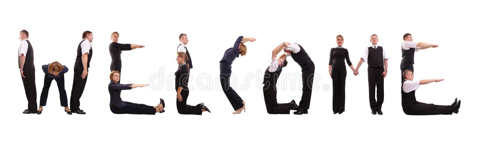 People Group Gesturing Showing Stock Image - Image of smile, office ...