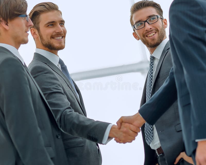 Welcome Handshake of Business Partners Stock Image - Image of ...