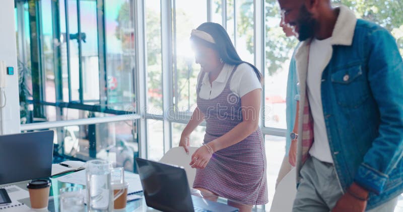 Welcome Handshake, Meeting and Diversity Team Arrival for Strategy ...