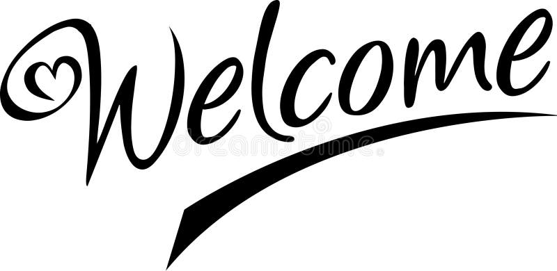 Welcome Handwrtten Style Text Jpeg Image with Eps Vector File Stock ...