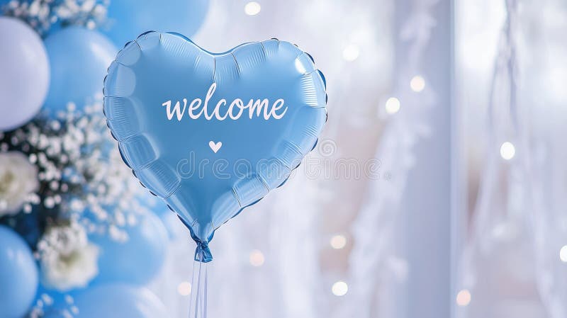 Welcome Heart Balloon Festive Background Stock Photos - Free & Royalty ...