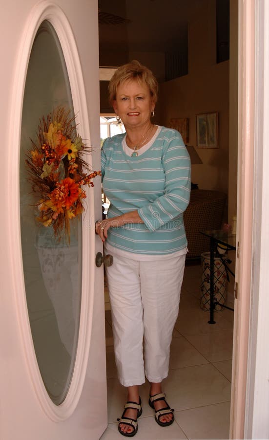 Welcome home stock image. Image of front, greeting, door - 4011149